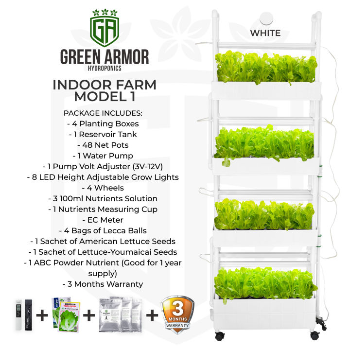 Green Armor Indoor Farm Hydroponic System | Lazada PH