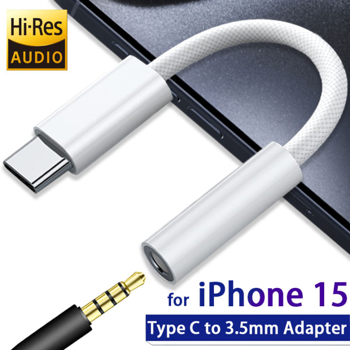 USB C Male To 3.5mm Female Headphone Jack Adapter Suitable for IPhone ...