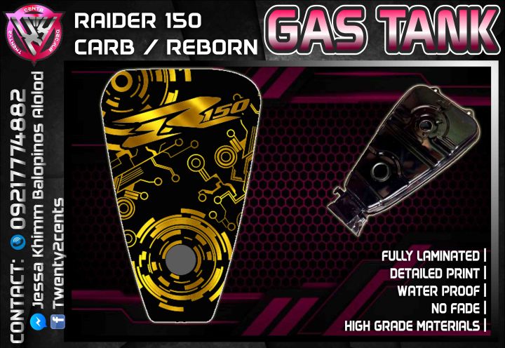 Raider 150 gas tank decals sticker | Lazada PH