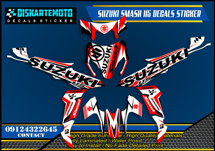 Suzuki Smash 115 Decals Sticker | Lazada PH