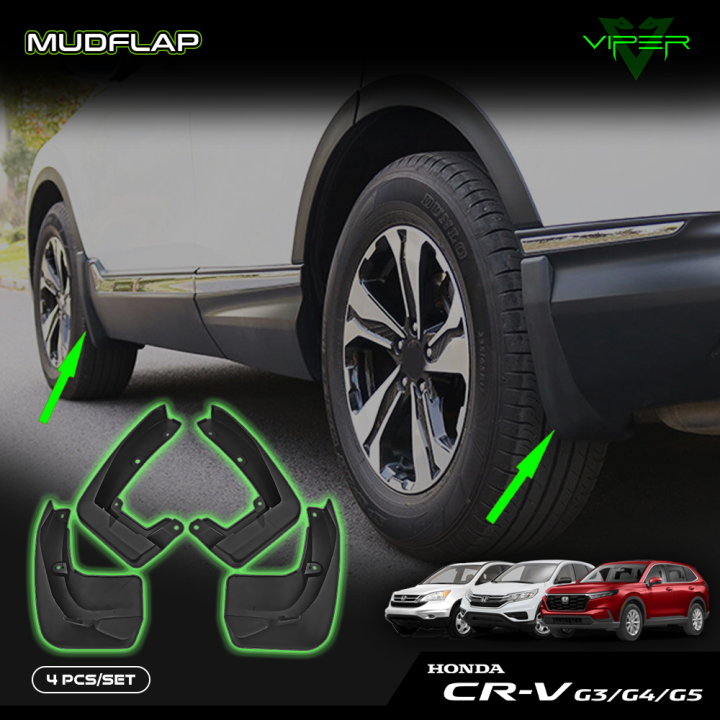 Honda CRV G3 G4 G5 Rubber Mudflap Mudguard Splash Guard Fender ...