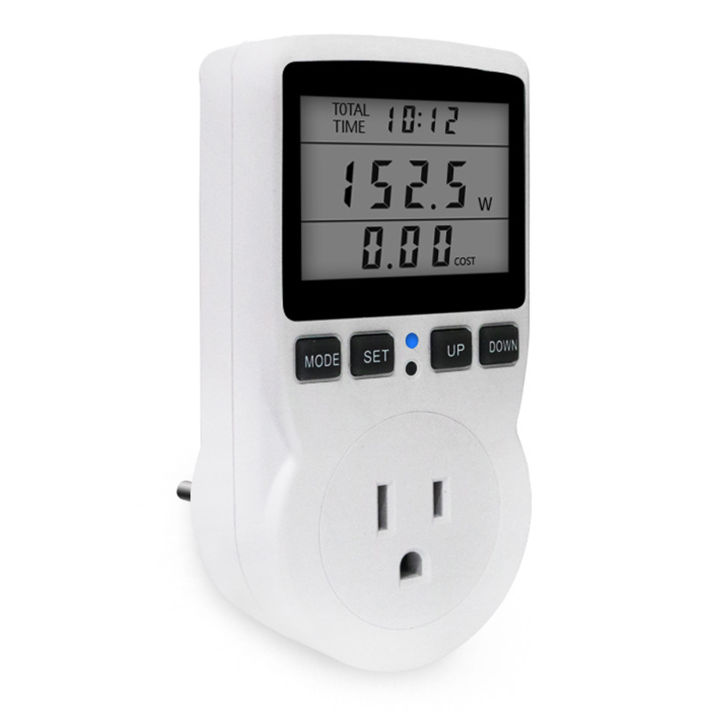 US Plug Socket Smart Energy Power Meter Monitor Wattmeter Analyzer ...