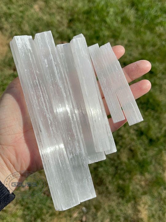 Raw Selenite Wand Raw Selenite Crystal Wand Healing Crystals And