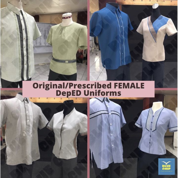 Original Prescribed DepED Teacher's Uniform for WOMEN'S by SET (Men's ...