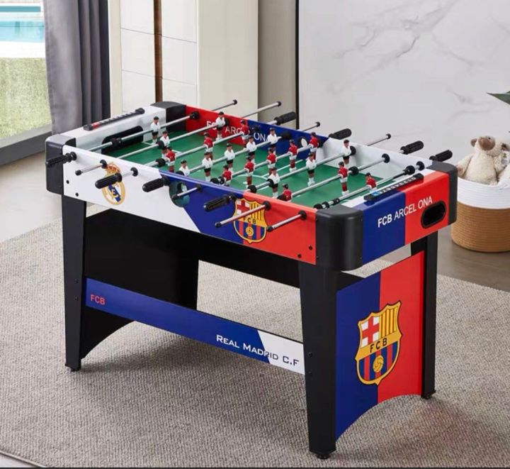 4FT. FCB REAL MADRID FOOSBALL TABLE / SOCCER TABLE 4FT. COLORFUL W ...