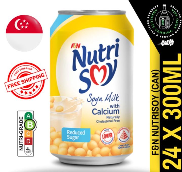 F&N Nutrisoy 300ML X 24 (CAN) | Lazada Singapore