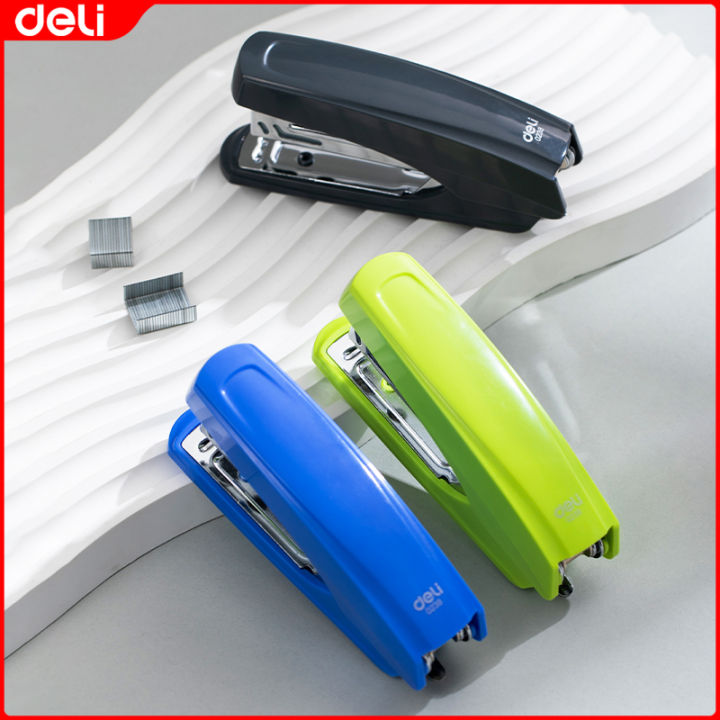 Deli 10# Desktop stapler 15 Sheets (one stapler + 1 box of nails/set ...