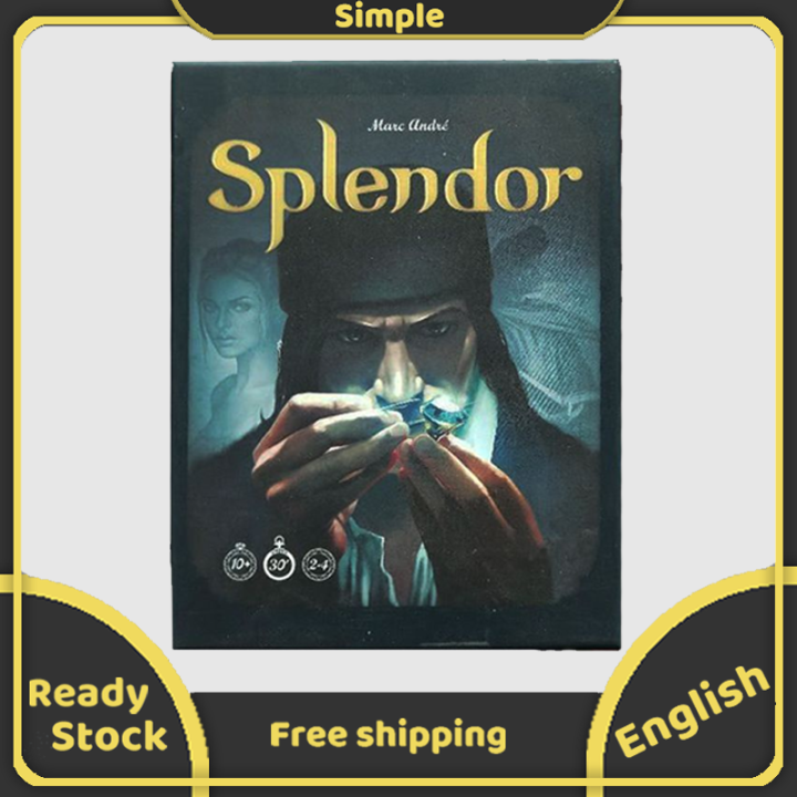 Splendor Board Game Mini Travel Version Paper Chips Family Party Game ...