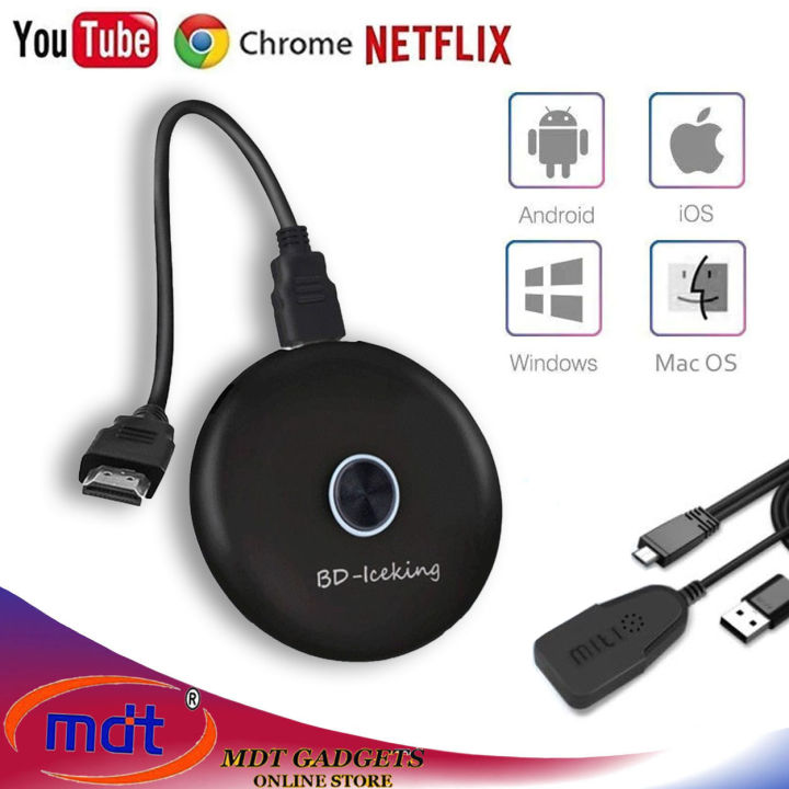 Wireless Display Dongle, 2.4G WiFi Display Adapter 1080P HDMI Miracast ...