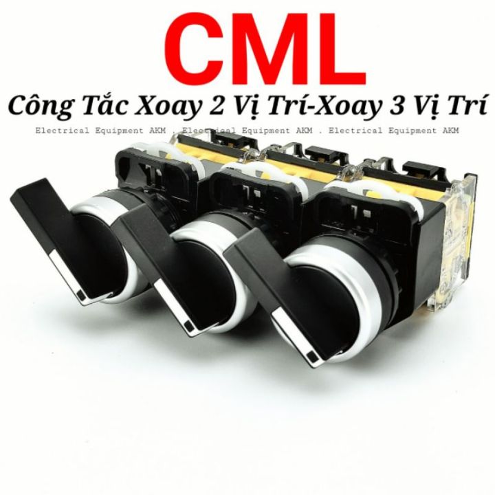 Công Tắc Xoay 2 VỊ Trí,Xoay 3 Vị Trí Phi 22 CML ( LA39-11XC/21) cần dài ...