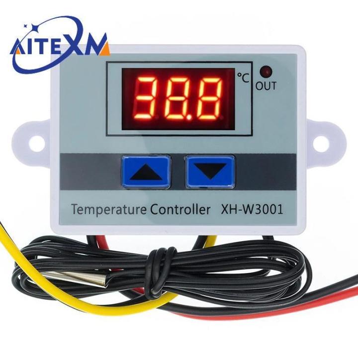 10A 12V 24V 220VAC Digital LED Temperature Controller XH-W3001 For ...