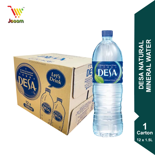 Desa Natural Mineral Water 1 Carton (12 x 1.5L) | Lazada