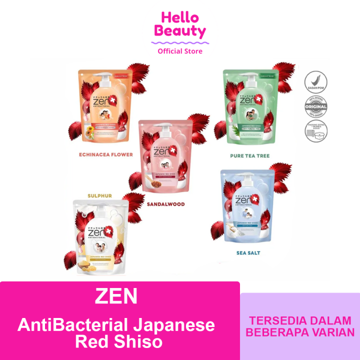 Zen AntiBacterial Bodywash 400ml Japanese Red Shiso With Pure Tea Tree ...