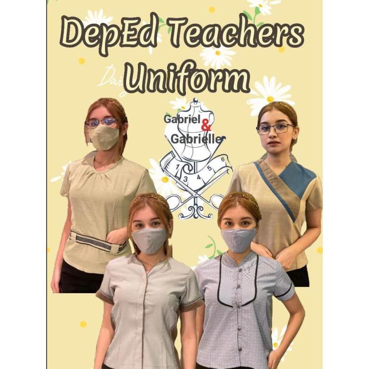 Hot DepEd Teachers Female Uniform RTW Ready to Wear (Wednesday) | Lazada PH