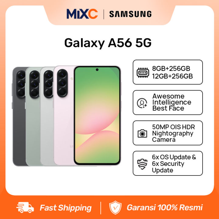 Official Samsung Galaxy A56 5G 8+256GB/12+256GB 45W Super Fast Charge | Lazada Indonesia