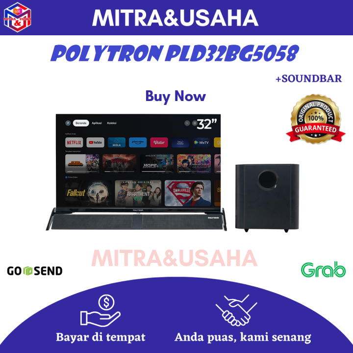 POLYTRON PLD 32BG5058 + Sound Bar Smart Android Digital Google TV (32 ...