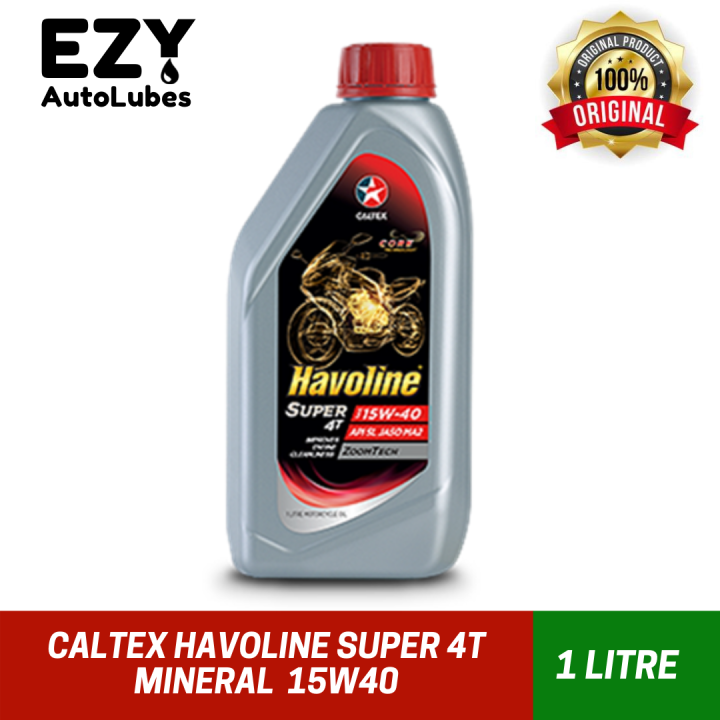 Caltex Havoline Super 4T 15W40 Mineral 1L 👉 Minyak Motor Caltex 100% ...