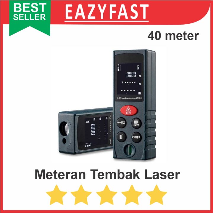 Meteran Digital Laser Distance Meter Range Finder Alat Ukur Jarak ...