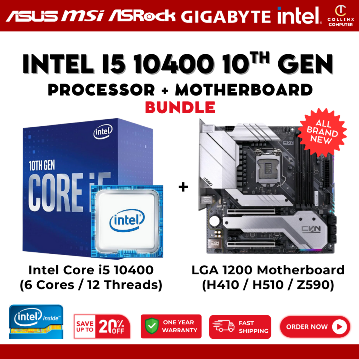 ( Intel Core i5 10400 10th Gen Bundle ) Processor + Motherboard Z590 ...