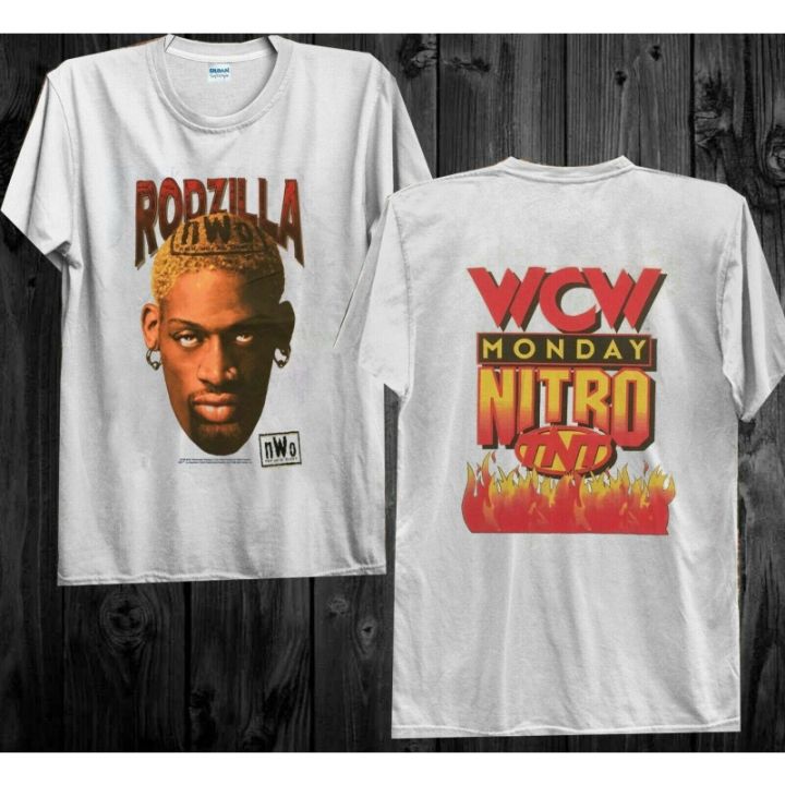 G/Gildan - Vintage 90's Rodzilla T-shirt Dennis Rodman nWo WCW wwf wwe ...