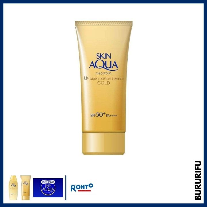 ROHTO Mentholatum SKIN AQUA Super Moisture UV Essence Gold SunScreen ...