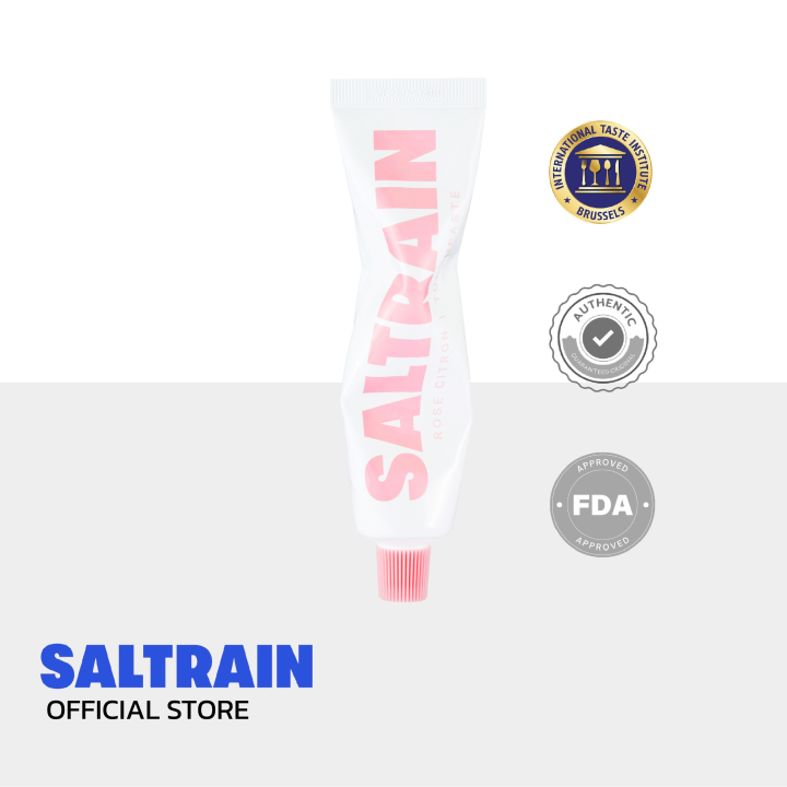SALTRAIN L TOOTHPASTE 30g ยาสีฟันเกลือ สูตร เพิ่ม Lemon Mint ช่วยให้ปากและลมหายใจหอมสดชื่น ...