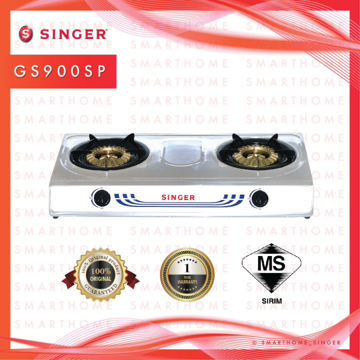 *Ready Stock* Singer GS900SP Double Burner Gas Cooker | Lazada