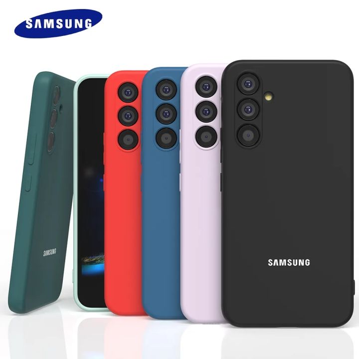 Soft Original Liquid Silicone Phone Case For Samsung A15 A05 A05s A54 5G A24 4G A34 A14 A04e ...