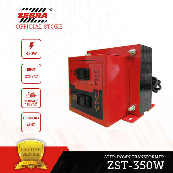 ZEBRA 350W Step Down Transformer Input Voltage: 220VAC, Dual Output ...