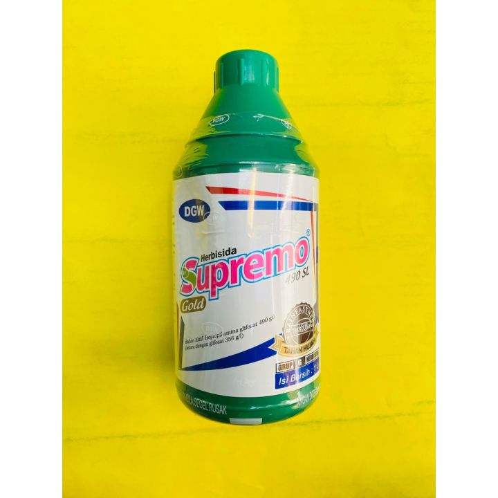SUPREMO GOLD 490SL herbisida sistemik purna tumbuh dari DGW isi 1liter ...