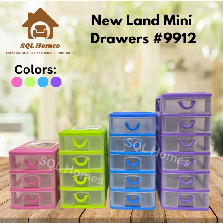 NewLand Mini Drawer | Transparent | Organizer | Jewelry | Medicine ...