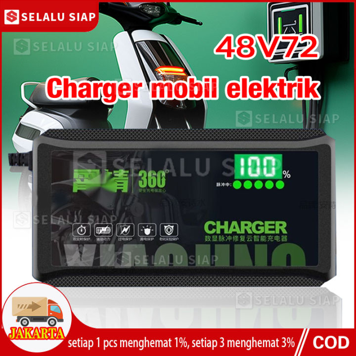 Charger Sepeda Listrik 48V 12ah Universal Charger Motor Listrik / Baterai Selis Scooter Elektrik ...