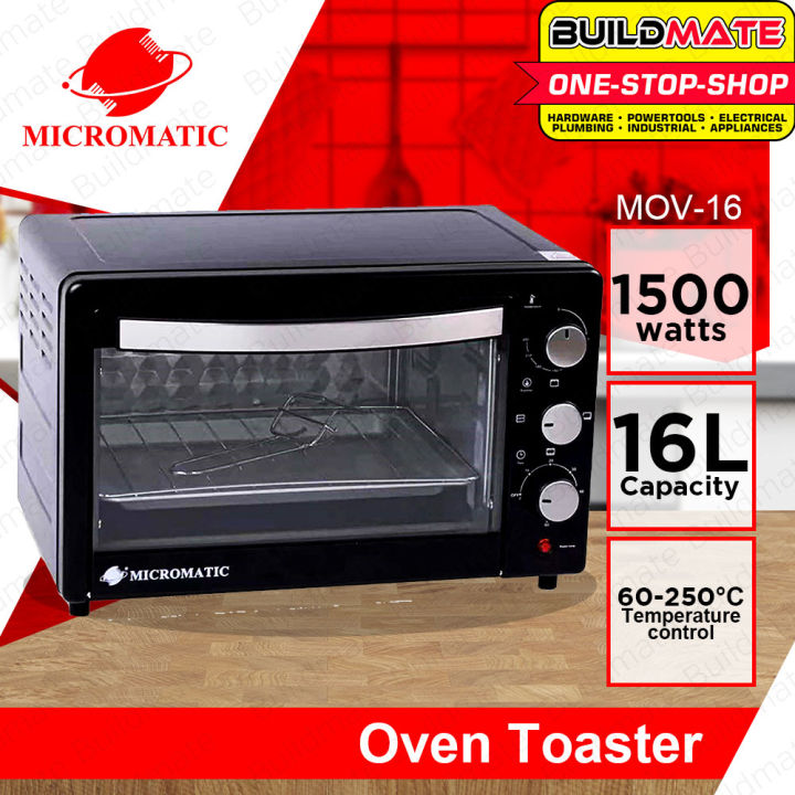 MICROMATIC Oven Toaster 16L 1500W Electric Oven Knob Multipurpose ...