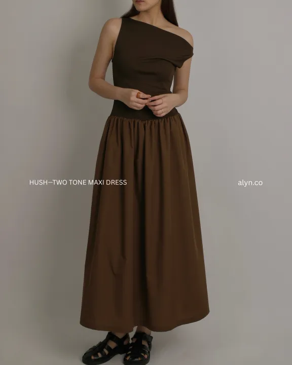 ALYN HUSH — TWO TONE MAXI DRESS | Lazada.co.th