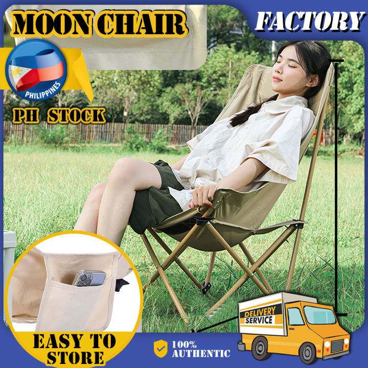 SFS* Camping Chair Folding Chair Backrest Folding Chair High Back Camping Chair Foldable Light ...