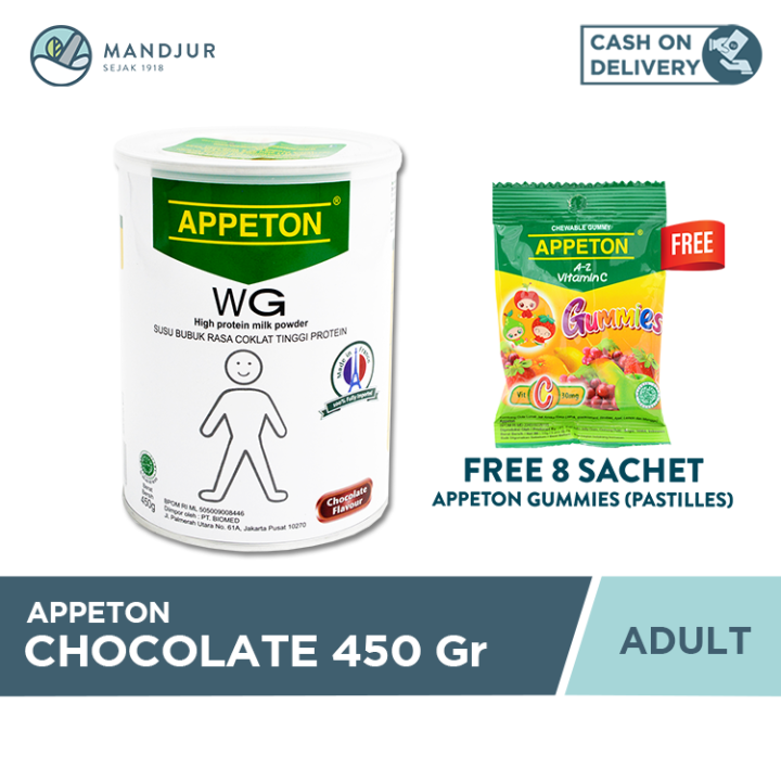 Appeton Weight Gain Adult Coklat 450 gr - Susu Tinggi Protein Penambah ...