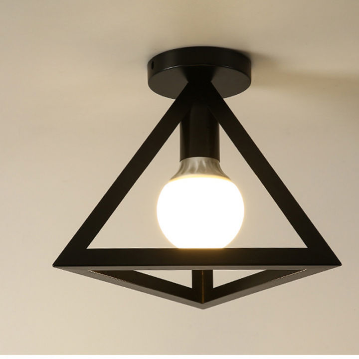 Retro Ceiling Lamp American Vintage Ceiling Light E27 Bulbs for Bedroom ...