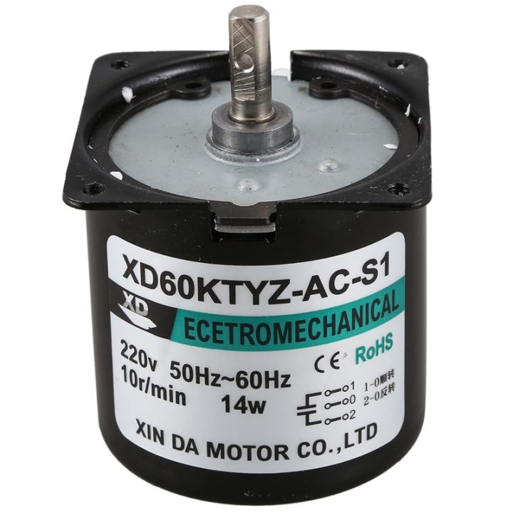 (SPND) 60Ktyz Ac Motor 220V 10Rpm Permanent Magnetic Electric ...