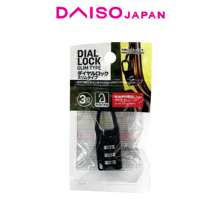 Daiso Slim 3-Digit Dial Lock | Lazada PH