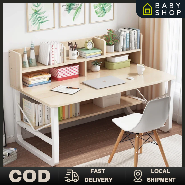 Meja Kerja Komputer Modern Meja Desktop Meja Sederhana Persegi Panjang ...