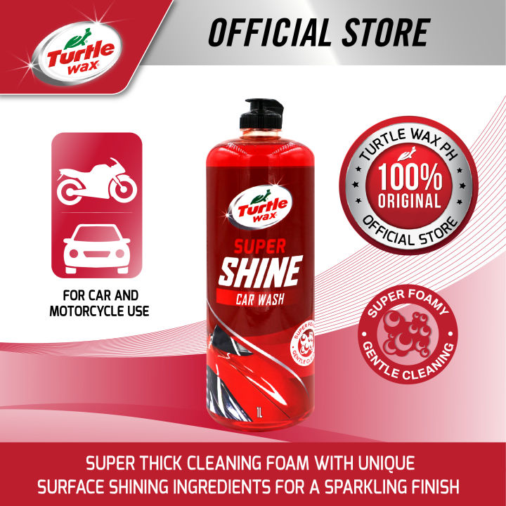 Turtle Wax Super Shine Series Car Wash for Cars and Motorcycles 1L SS ...
