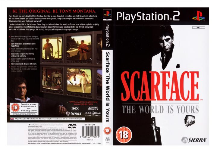 PS2 Scarface: The World is Yours (DVD Game) | Lazada