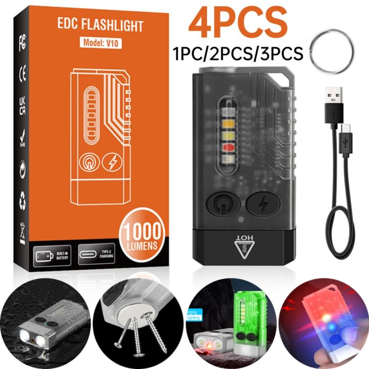 you6 MALLEDC Mini Flashlight C Type Rechargeable Flash Magnetic Work ...