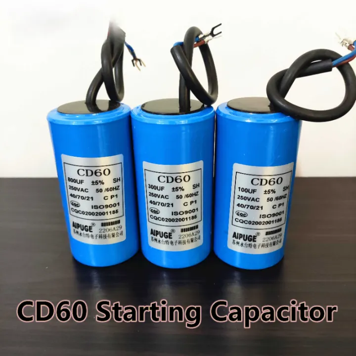 【TheCoachesJournal】CD60 Motor Starting Capacitor 250VAC Blue 100uf ...