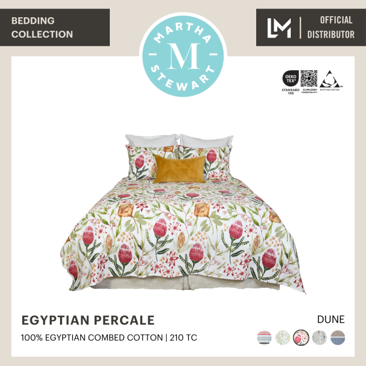 MARTHA STEWART 210TC EGYPTIAN PERCALE BEDDING - DUNE | Lazada PH
