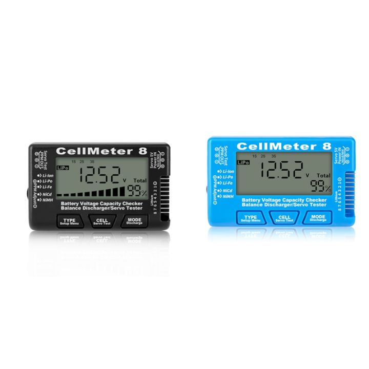 RC Cellmeter 8 Digital Battery Capacity Checker Controller Tester ...