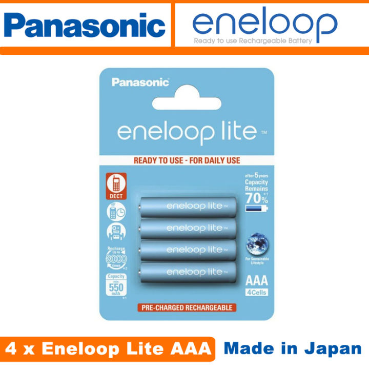 Panasonic Eneloop Lite AAA Rechargeable Battery | Lazada Singapore