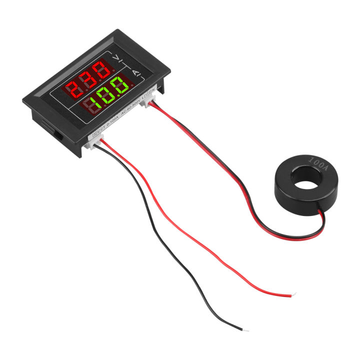 Aideepen Volt Amp Meter AC 500V 100A Digital Voltmeter Ammeter Panel 2 ...