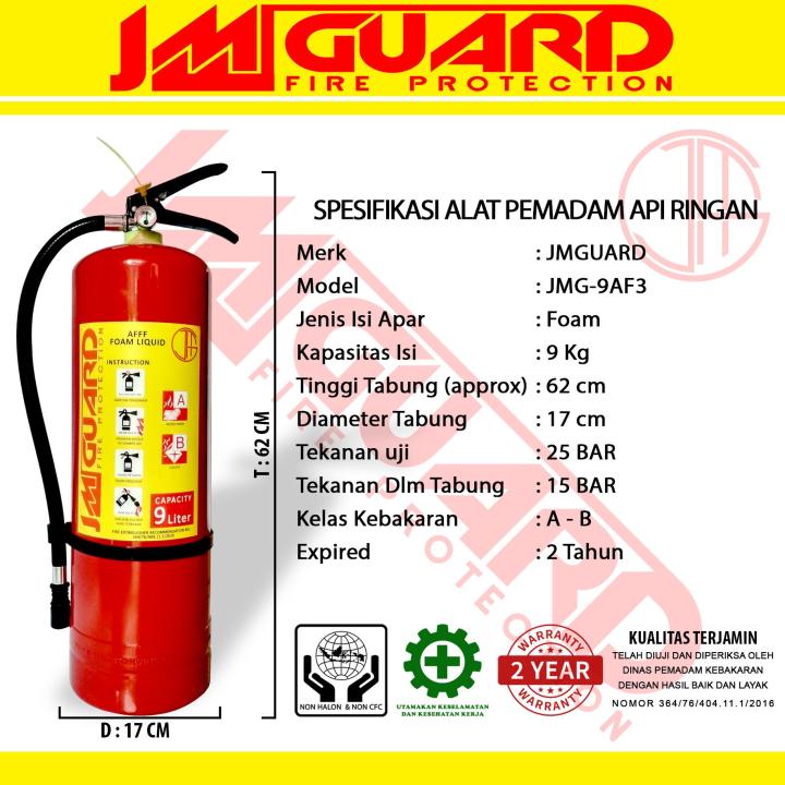 APAR AFFF Foam Busa 9 Liter Alat Pemadam Api Ringan Untuk Gudang ...
