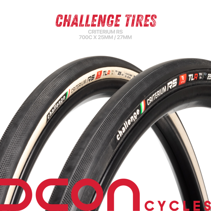 Challenge Tires - Criterium RS Handmade Tubeless Ready Tire Hookless ...